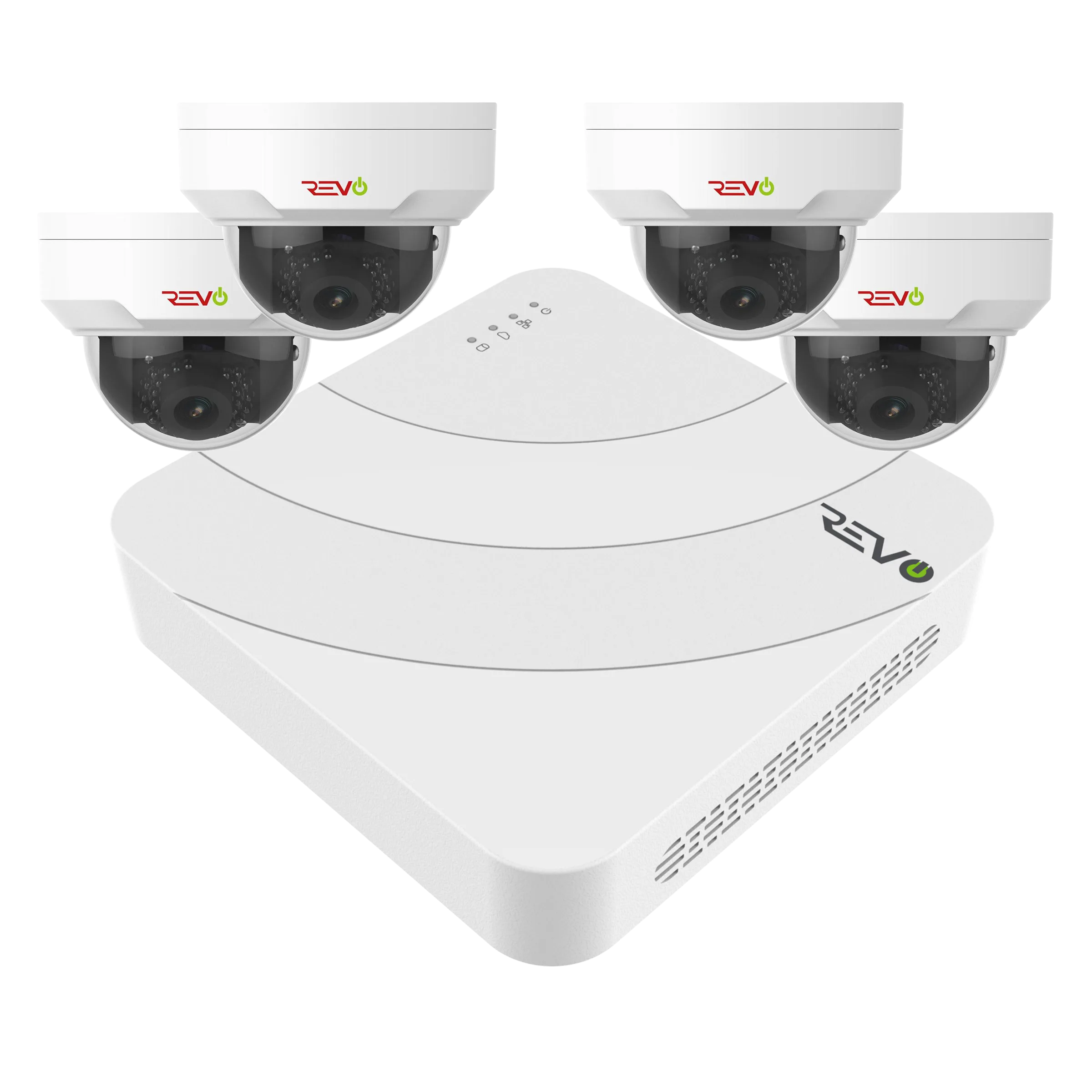 Ultra HD 4CH NVR Security System with 4× 4MP Cameras | Revo
