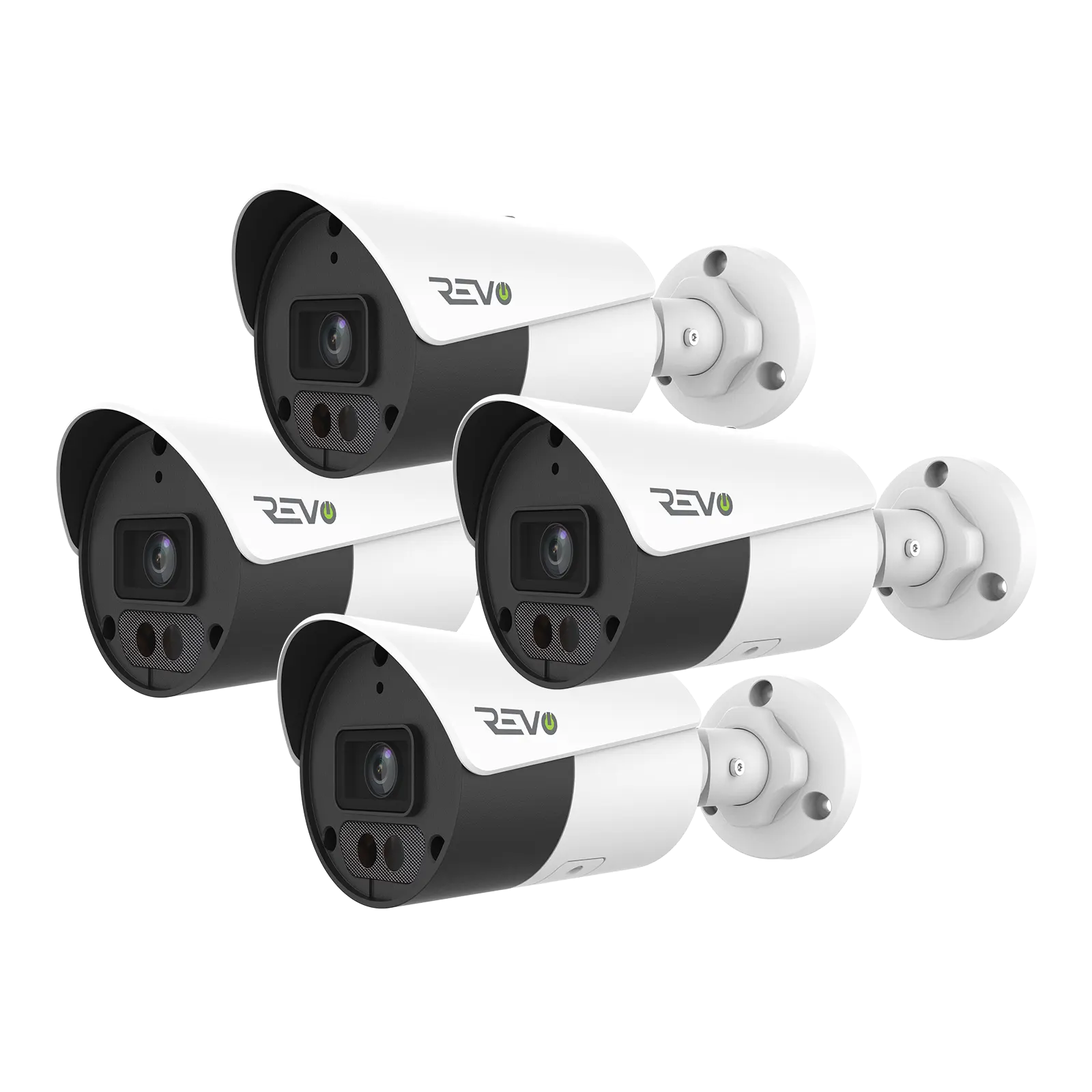 4K (8MP) Bullet Cameras w/ 100′ CAT5e Cable – (Pack of 4)