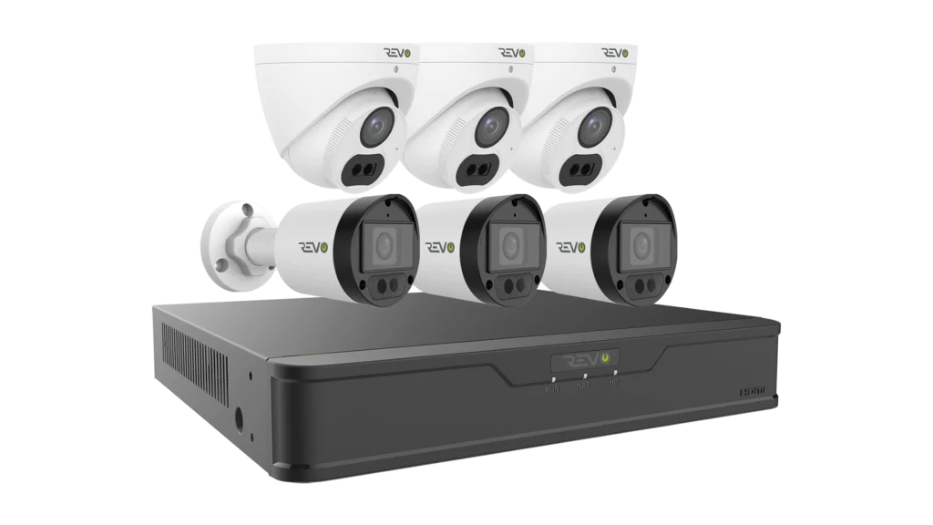 4K Hybrid 8 Channel Surveillance System with 6 Security Cameras