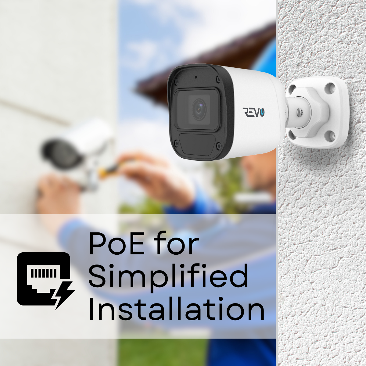 Ultra Blue 2K 4MP H.265 IR Bullet Camera with Mic | Revo America