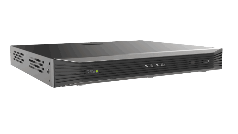 REVO ULTRA 16CH 4K PoE H.265 NVR, 4TB & 8x 5 Megapixel LumeX Cameras ...